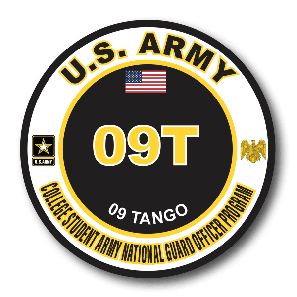 US Army 09T College Student Army National Guard Officer Program MOS decal
