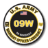 US Army 09W Warrant Officer Candidate MOS decal