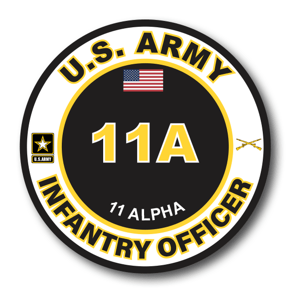 US Army 11A Infantry Officer MOS Decal