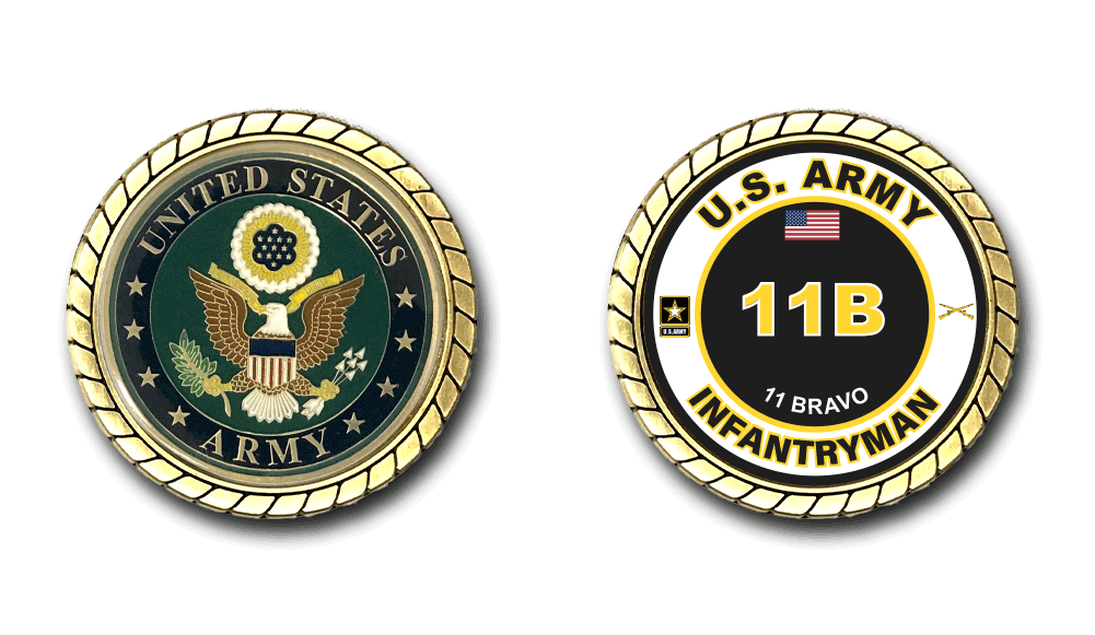 US Army 11B Infantryman MOS Challenge Coin - US Army Infantry MOS ...