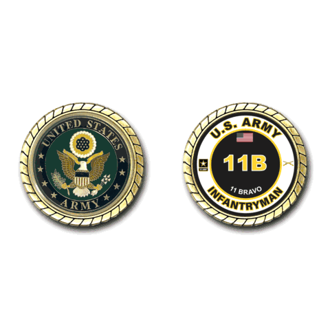 US Army 11B Infantryman MOS Challenge Coin - US Army Infantry MOS ...