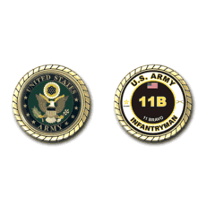 US Army 11X Undetermined Infantry MOS Challenge Coin - US Army Infantry ...