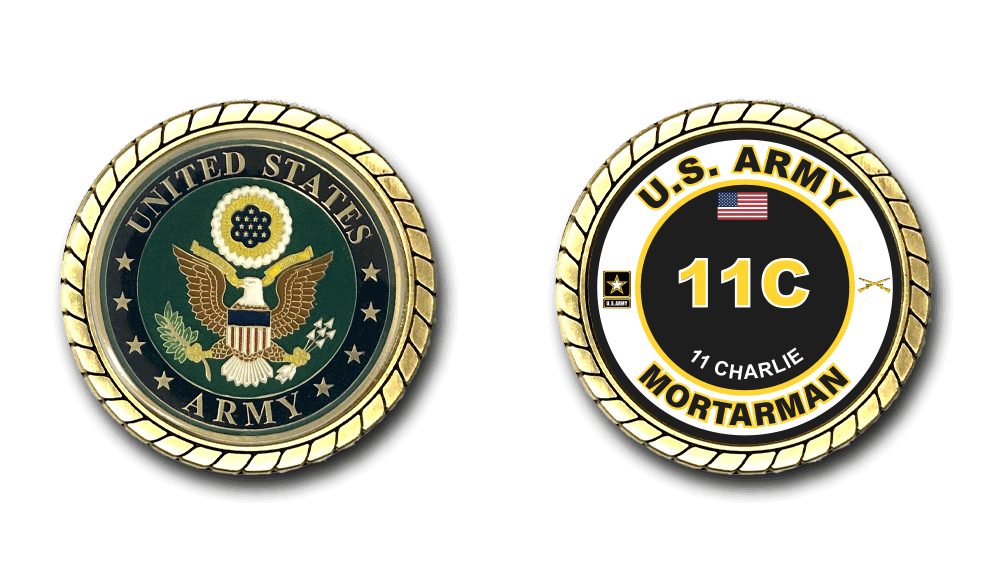 US Army 11C Indirect Fire Infantryman MOS Challenge Coin - US Army ...