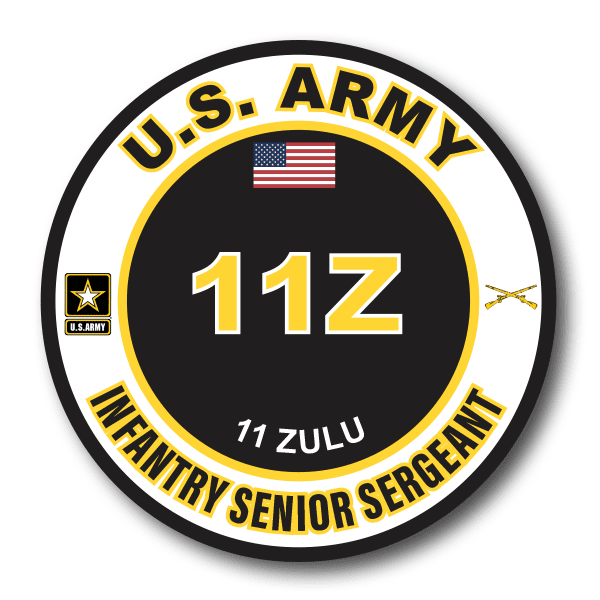 US Army 11Z Infantry Senior Sergeant MOS Decal