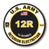 US Army 12R Interior Electrician MOS Decal