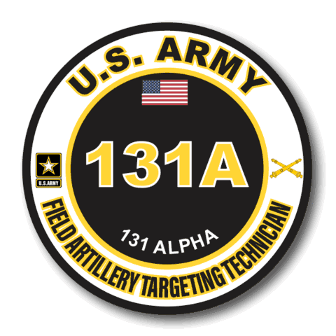 US Army 131A Field Artillery Targeting Technician MOS Decal