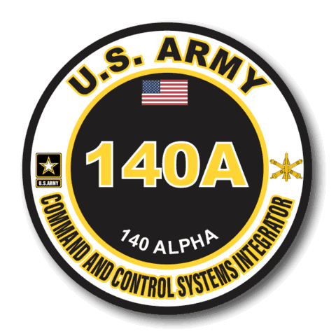 US Army 140A Command and Control Systems Integrator MOS Decal