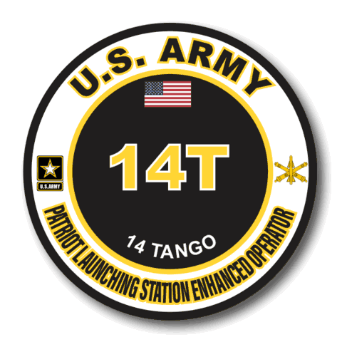 US Army 14T PATRIOT Launching Station Enhanced Operator MOS Decal