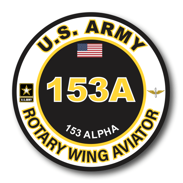 US Army 153A Rotary Wing Aviator MOS Decal