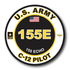 US Army 155E C-12 Pilot MOS Decal