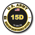 US Army 15D Aircraft Powertrain Repairer MOS Decal