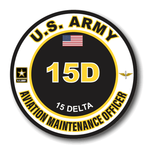 US Army 15D Aircraft Powertrain Repairer MOS Decal