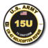 US Army 15U CH-47 Helicopter Repairer MOS Decal