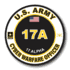 US Army 17A Cyber Warfare Officer MOS Decal