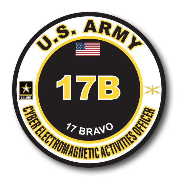US Army 17B Cyber Electromagnetic Activities Officer MOS Decal