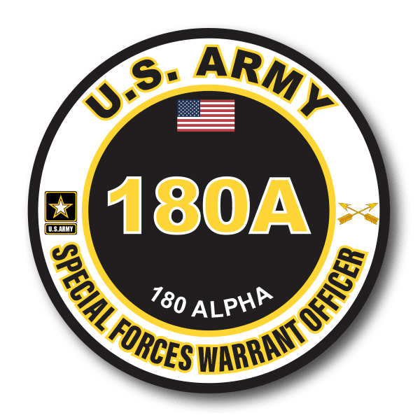 US Army 180A Special Forces Warrant Officer MOS Decal