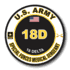 US Army 18D Special Forces Medical Sergeant MOS Decal