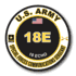 US Army 18E Special Forces Communications Sergeant MOS Decal