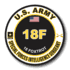US Army 18F Special Forces Intelligence Sergeant MOS Decal
