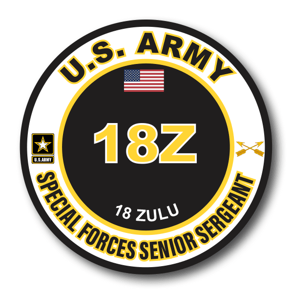US Army 18Z Special Forces Senior Sergeant MOS Decal