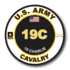 US Army 19C Cavalry MOS Decal