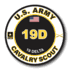 US Army 19D Cavalry Scout MOS Decal