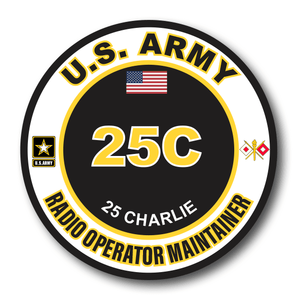 US Army 25C Radio Operator-Maintainer MOS Decal