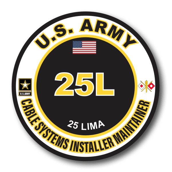 US Army 25L Cable Systems Installer MOS Decal