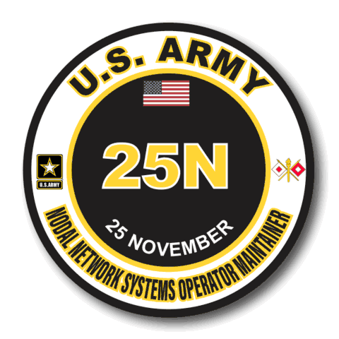 US Army 25N Nodal Network Systems Operators MOS Decal