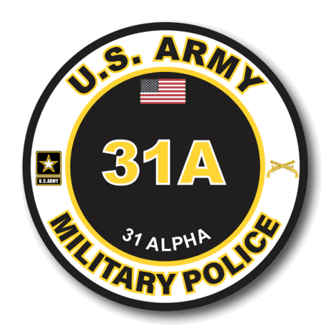 US Army 31A Military Police MOS Decal