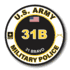 US Army 31B Military Police MOS Decal