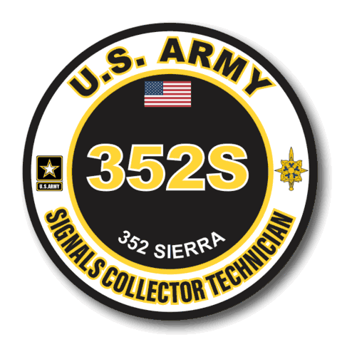 US Army 352S Signals Collector Technician MOS Decal