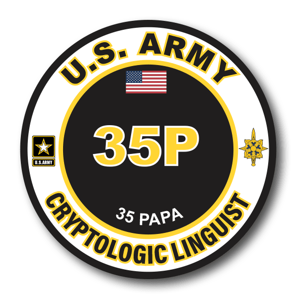 US Army 35P Cryptologic Linguist MOS Decal