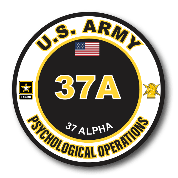 US Army 37A Psychological Operations MOS Decal