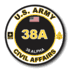 US Army 38A Civil Affairs MOS Decal