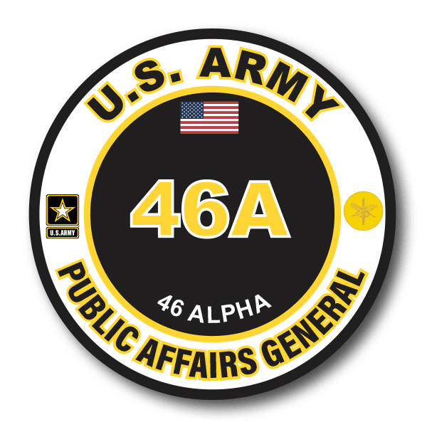 US Army 46A Public Affairs General MOS Decal