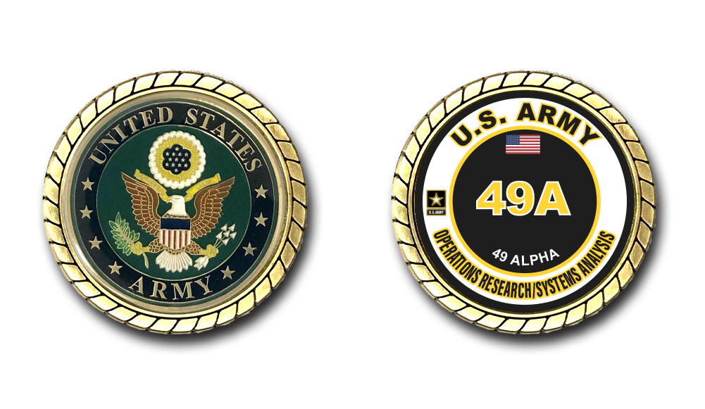 US Army 49A Operations Research MOS Challenge Coin - US Army Operations ...
