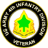 US Army 4th Infantry Division Unit Crest Veteran Sticker Decal - US ...