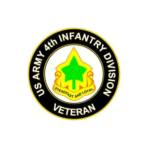 US Army 4th Infantry Division Unit Crest Veteran Sticker Decal - US ...