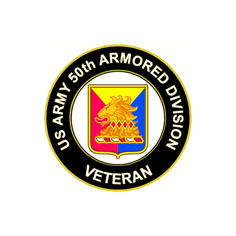 US Army 50th Armor Unit Crest Veteran Sticker Decal - US Army Division ...