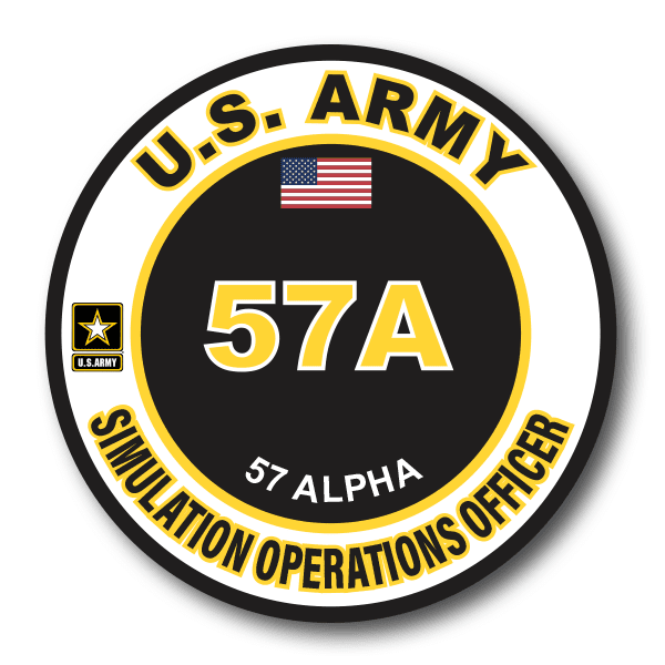US Army 57A Simulation Operations Officer MOS Decal