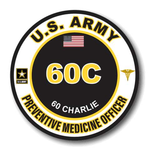 US Army 60C Preventive Medicine Officer MOS Decal
