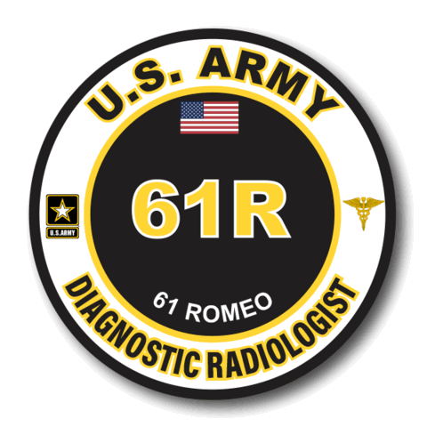 US Army 61R Diagnostic Radiologist MOS Decal