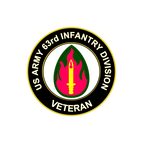 US Army 63rd Infantry Division Veteran Sticker Decal - US Army Division ...