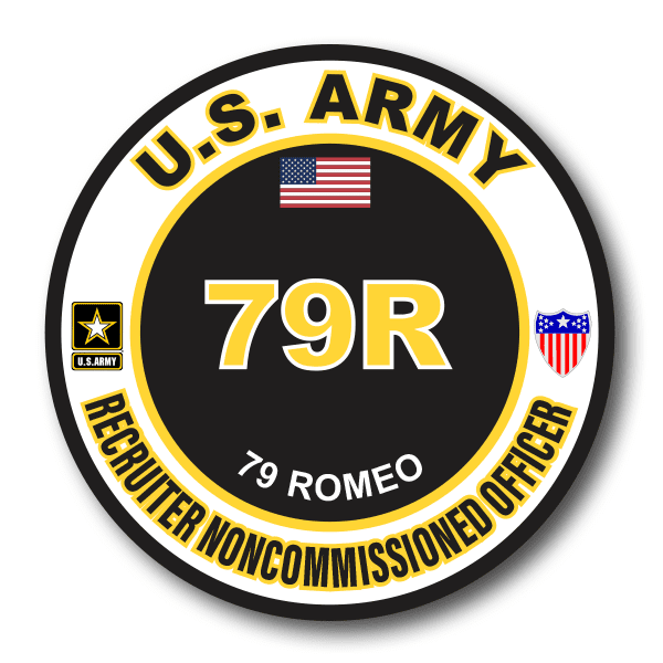 US Army 79R Recruiter Noncommissioned Officer MOS Decal