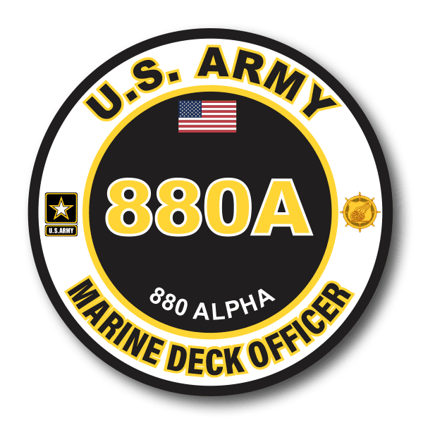 US Army 880A Marine Deck Officer MOS Decal
