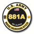 US Army 881A Marine Engineering Officer MOS Decal