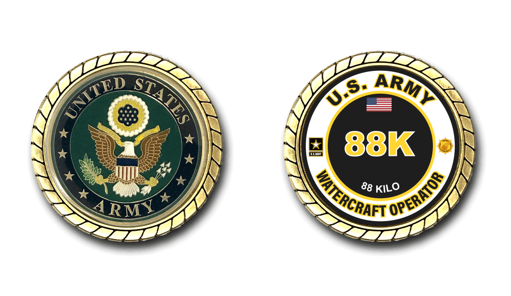 US Army 88K Watercraft Operator MOS Challenge Coin - US Army Logistics ...