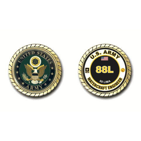 US Army 88L Watercraft Engineer MOS Challenge Coin - US Army Logistics ...