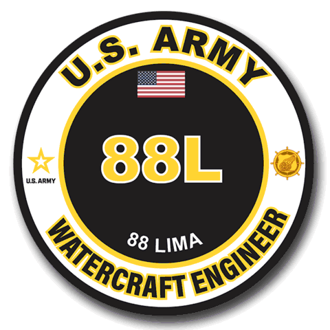 US Army 88L Watercraft Engineer MOS Decal